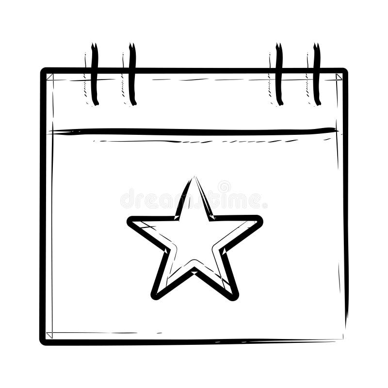 Calendar star icon stock vector. Illustration of icon - 101721811
