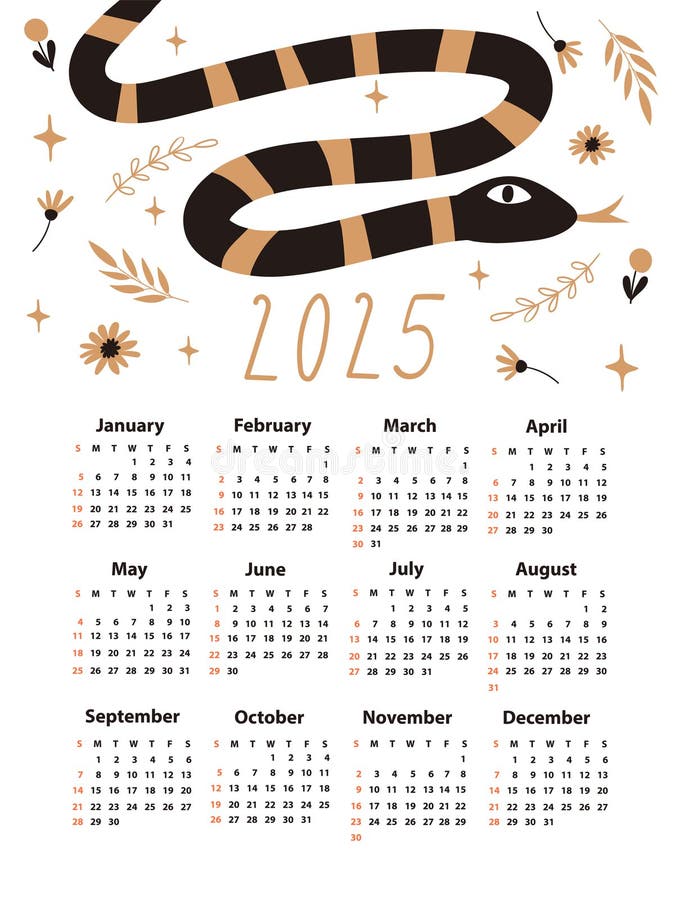 Calendar 2024 Starting from Sunday. Vector Illustrations Stock Vector ...