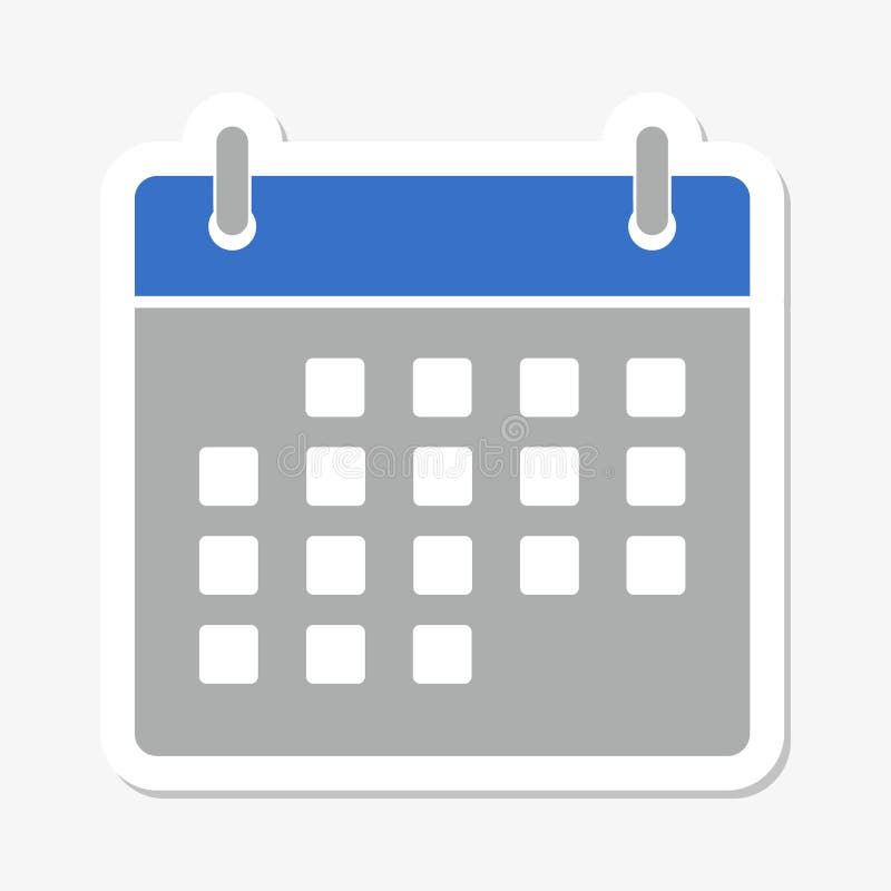 Calendar sticker stock vector. Illustration of cardboard - 83765950