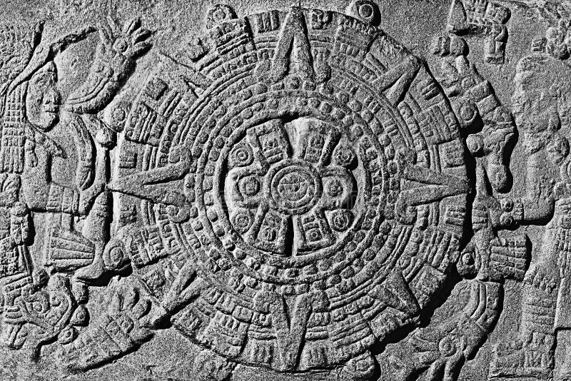 Aztec stone calendar stock photo. Image of mexico, prehispanic - 13087380