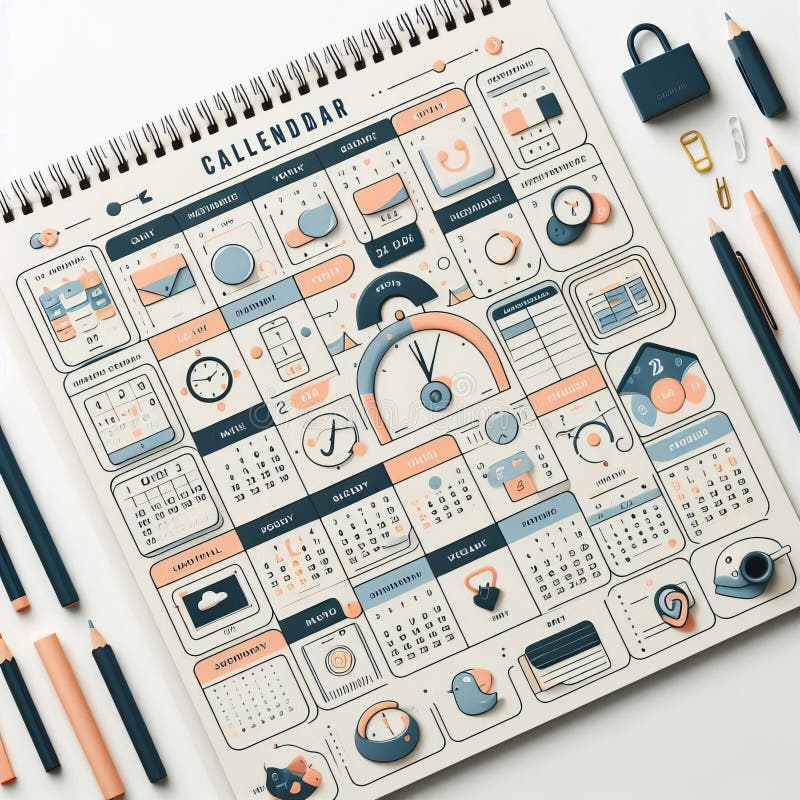 54 18. Calendar Template_ a Functional and Well-desig Stock ...