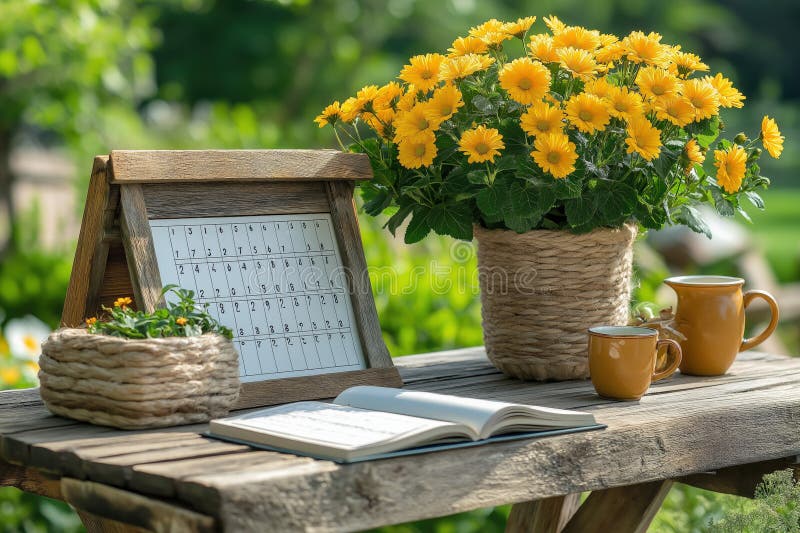 A Calendar-themed Background, Clean and Functional, Design Theme. Stock ...