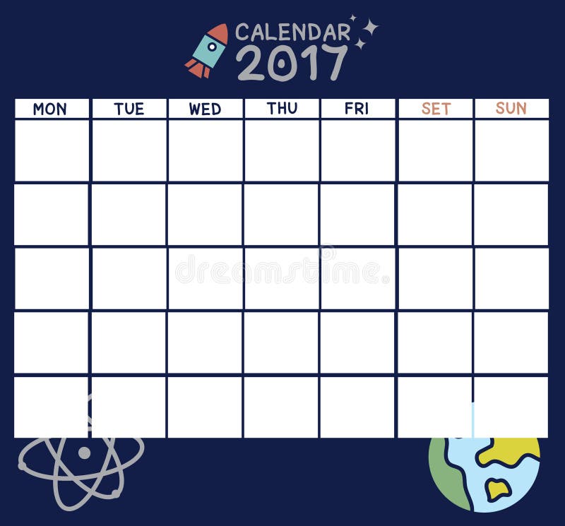 Calendar ufo set stock vector. Illustration of march - 75168616