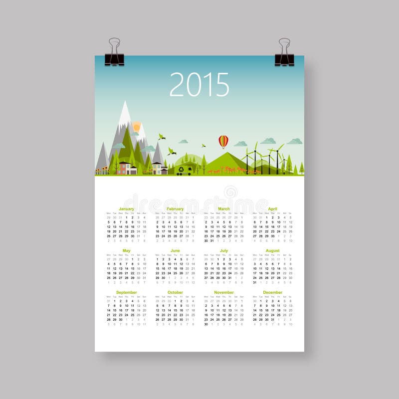 Calendar 2015 stock vector. Illustration of emblem, october - 43893670