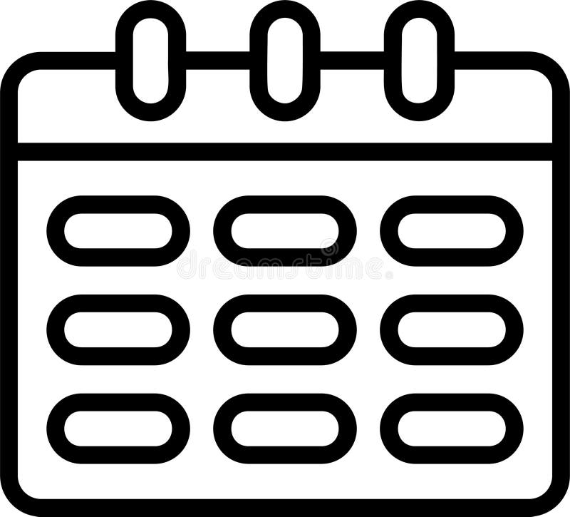 Calendar Vector Icon stock vector. Illustration of year - 388082824