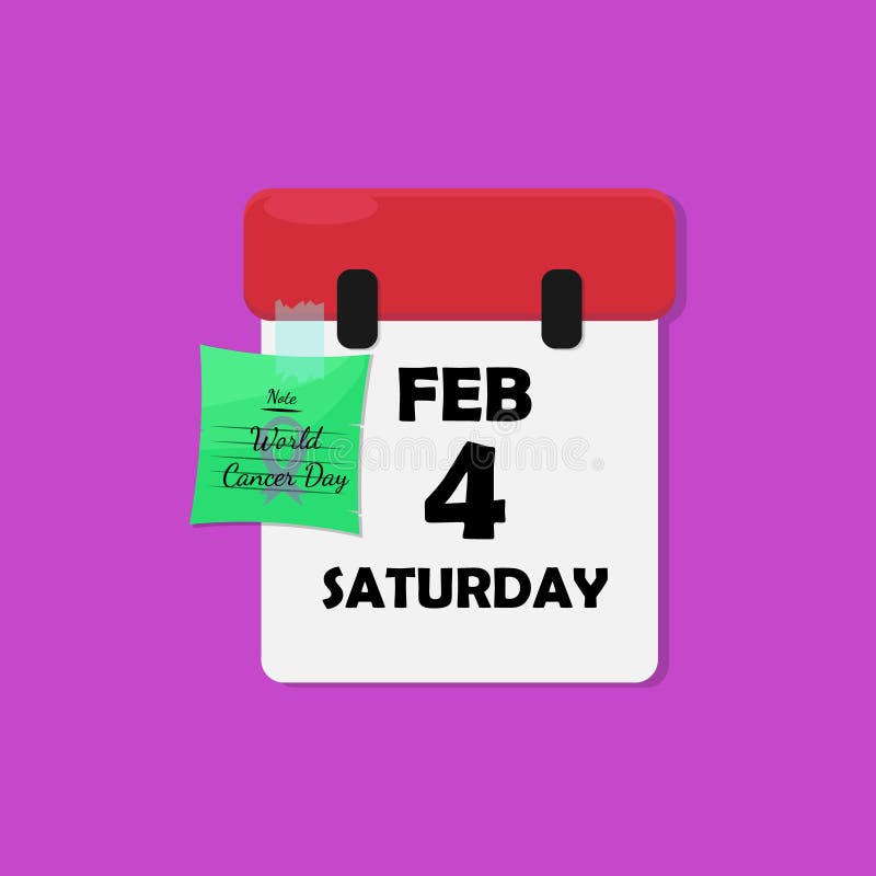 Calendar Vector Illustration for the 4th. Stock Vector - Illustration ...