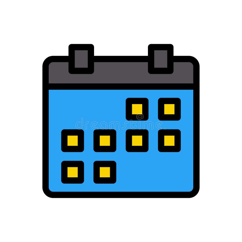 Calendar stock vector. Illustration of timetable, page - 216654169