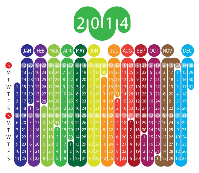 Calendar 2013, 2014, 2015 stock vector. Illustration of friday - 27214150