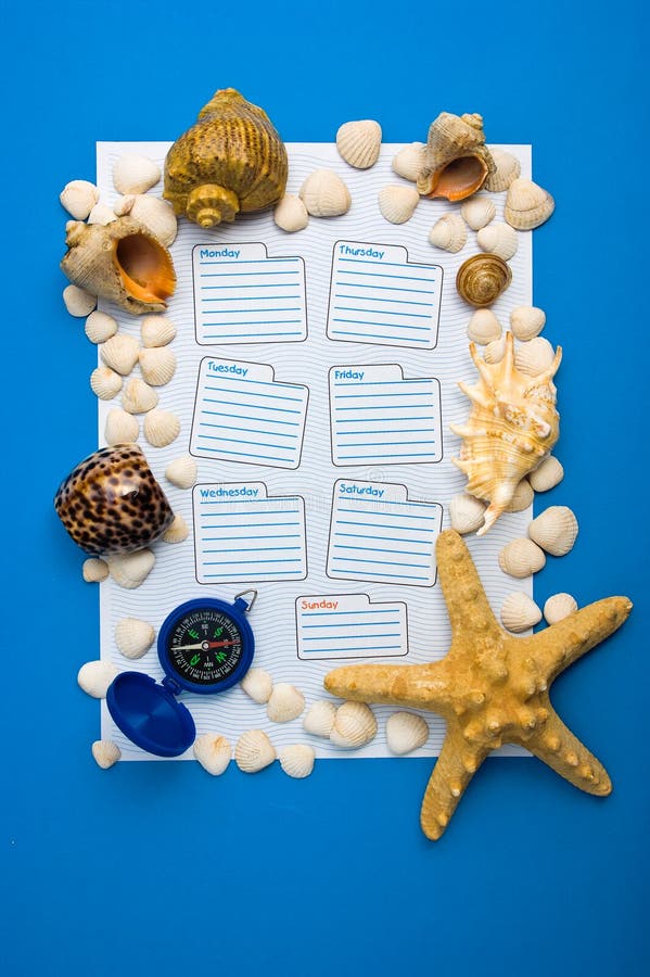 Calendar for the week stock photo. Image of framed, scheduling - 18582012