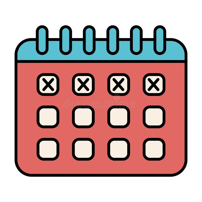 Calendar work planner stock vector. Illustration of calendar - 344153196