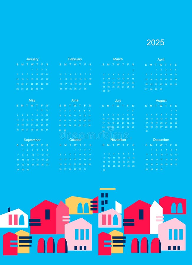 Calendar for Year 2025 with an Ancient City, Ruins, Gates and Arches ...