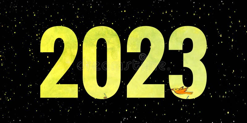 Calendar Year 2023 Background Abstract Illustration Header Stock ...