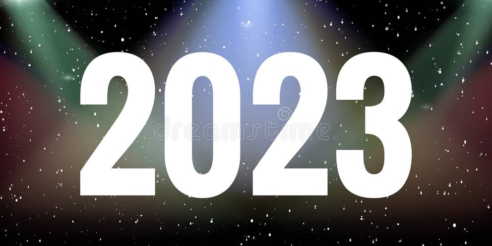 Calendar Year 2023 Background Abstract Illustration Header Stock ...