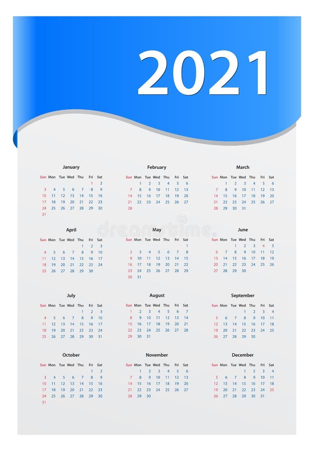 Calendar 2021 banner stock vector. Illustration of icon - 200537127
