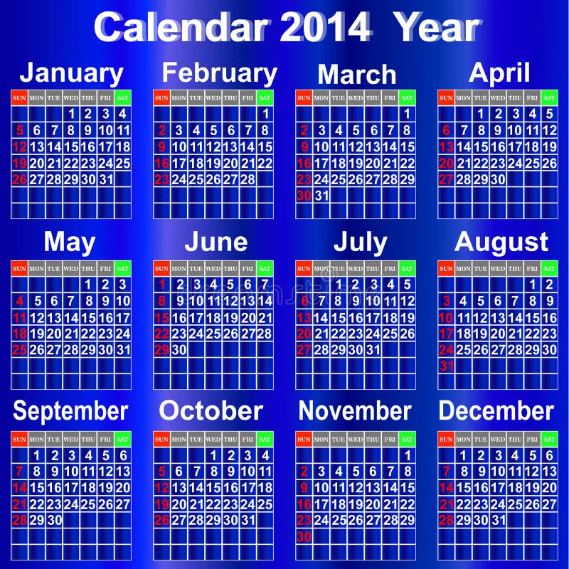 Calendar for 2014 year. stock photo. Image of organizer - 33310572