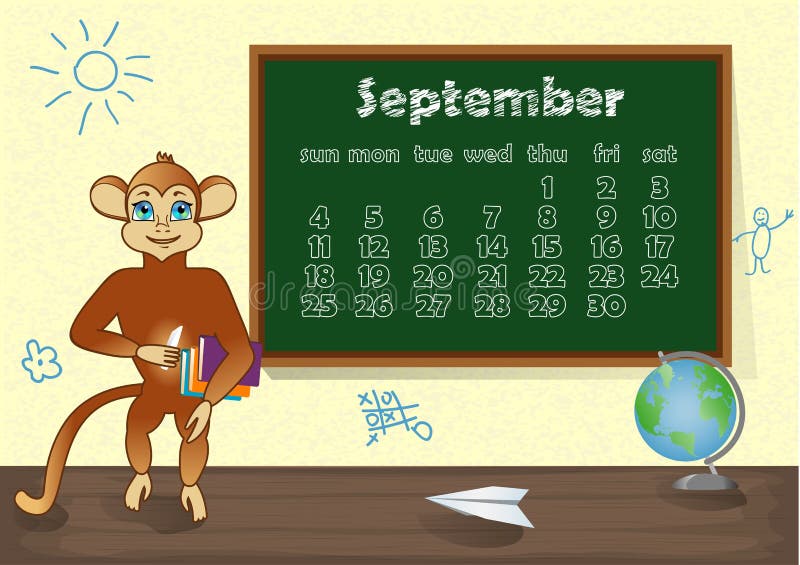 September Calendar Stock Illustrations – 44,396 September Calendar ...