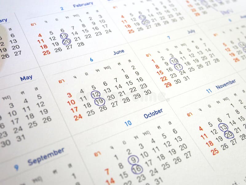 Calendar Year Plan Page ,agenda or Appointment Concept Background Stock ...