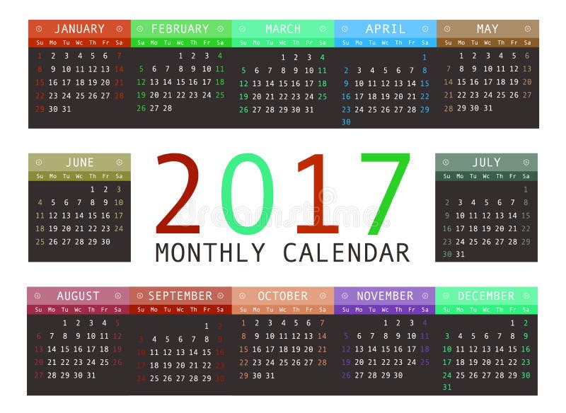 Calendar 2017 stock illustration. Illustration of april - 77664846 Calendar 2017 stock illustration. Illustration of april - 77664846