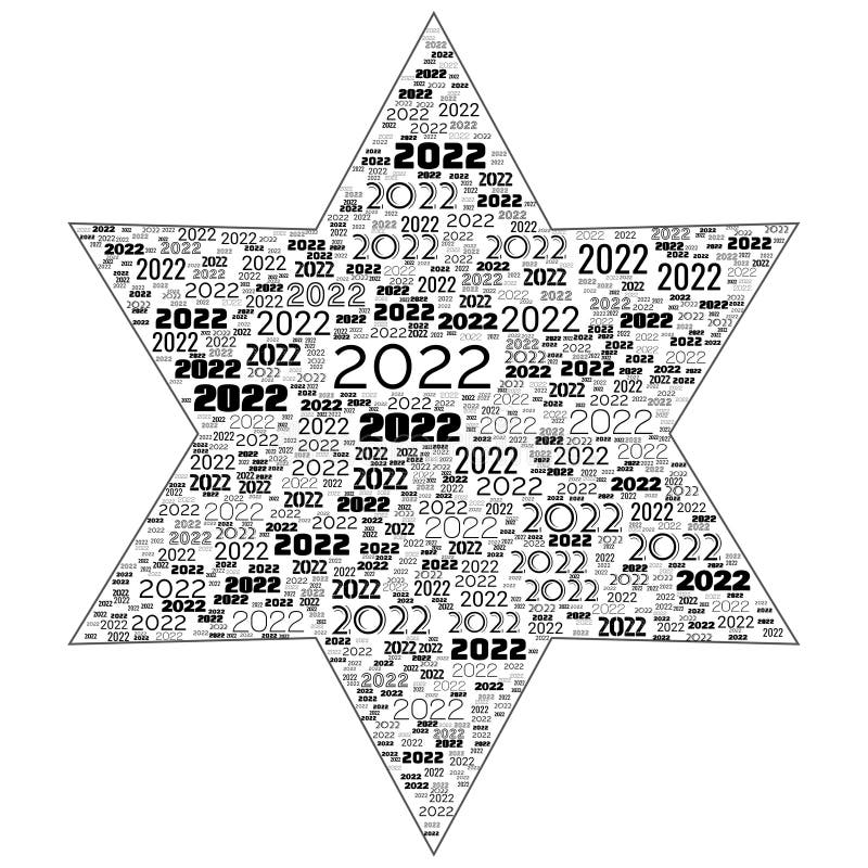 Calendar Year 2022 Text Illustrations Stock Illustration - Illustration ...