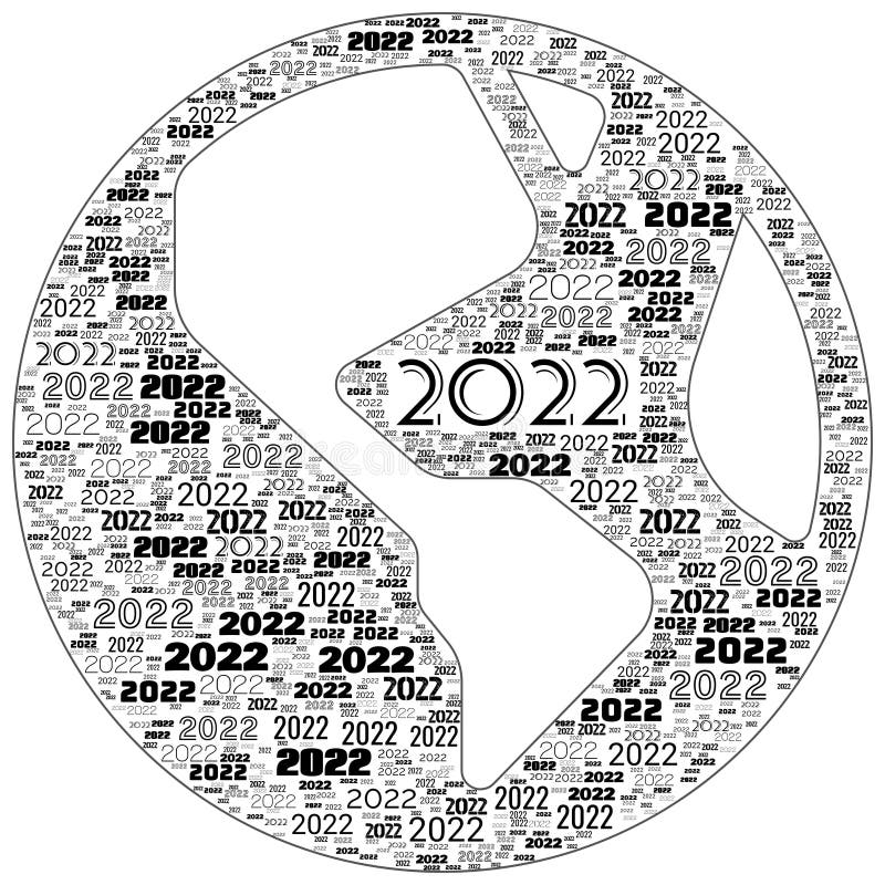 Calendar Year 2022 Text Illustrations Stock Illustration - Illustration ...