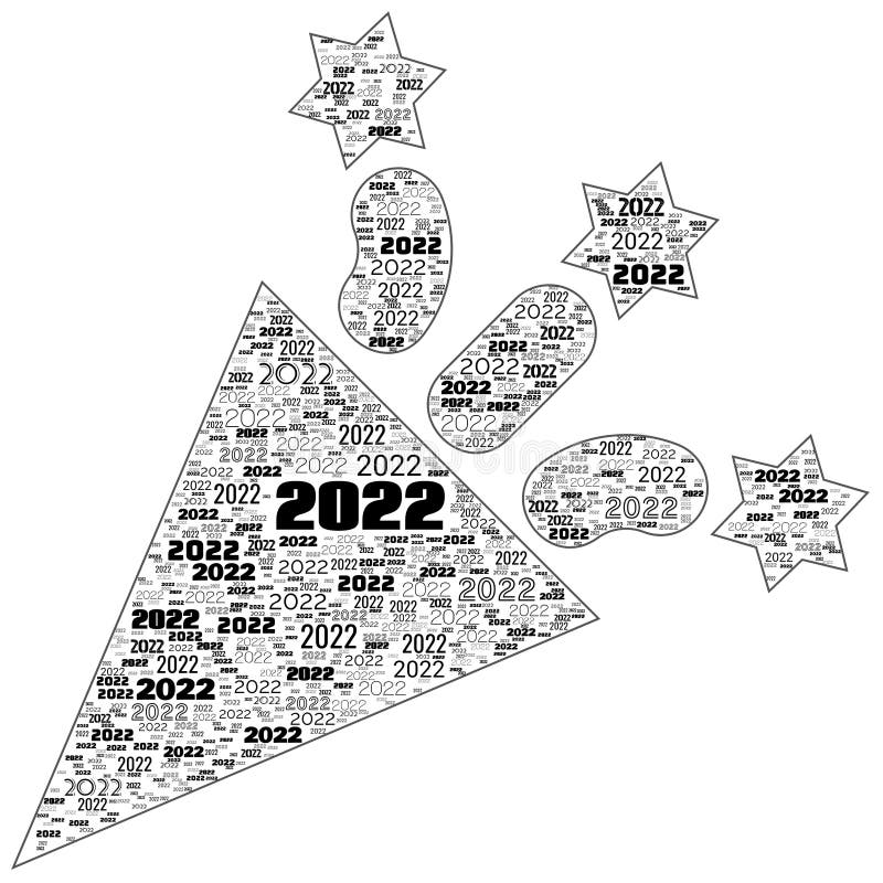 Calendar Year 2022 Text Illustrations Stock Illustration - Illustration ...