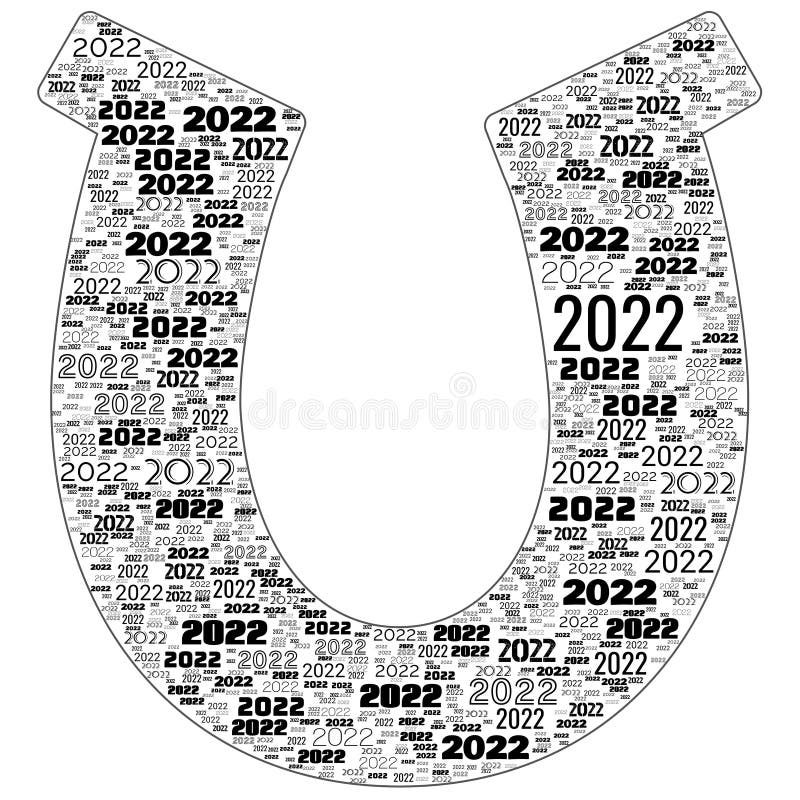 Calendar Year 2022 Text Illustrations Stock Illustration - Illustration ...
