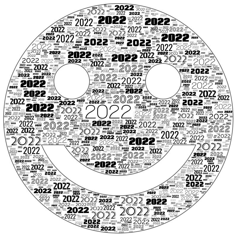 Calendar Year 2022 Text Illustrations Stock Illustration - Illustration ...
