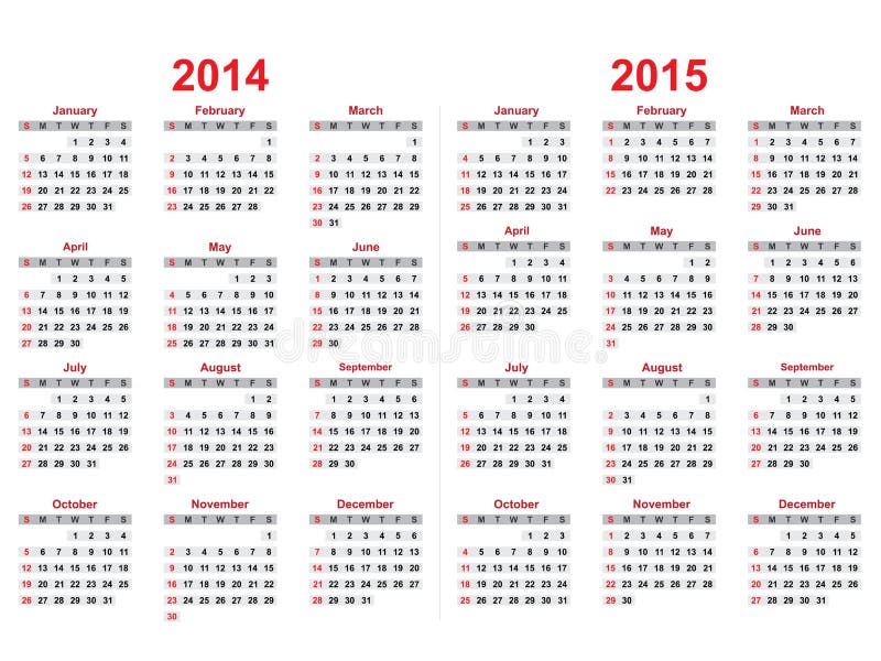 2014, 2015, 2016, 2017 Year Stickers Stock Illustration - Illustration ...