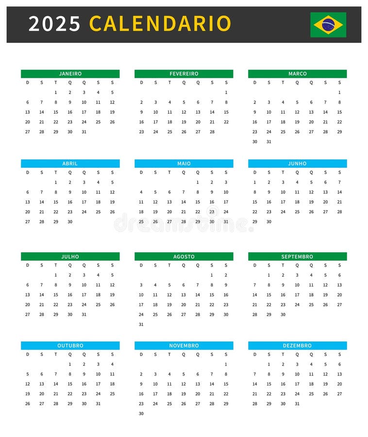 Brazilian Calendario Stock Illustrations – 13 Brazilian Calendario ...