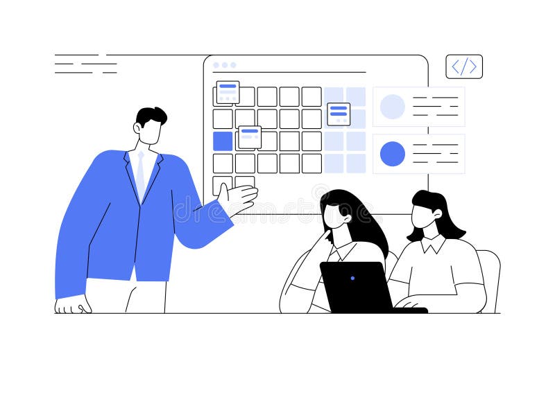 Calendaring Software Abstract Concept Vector Illustration. Stock Vector ...