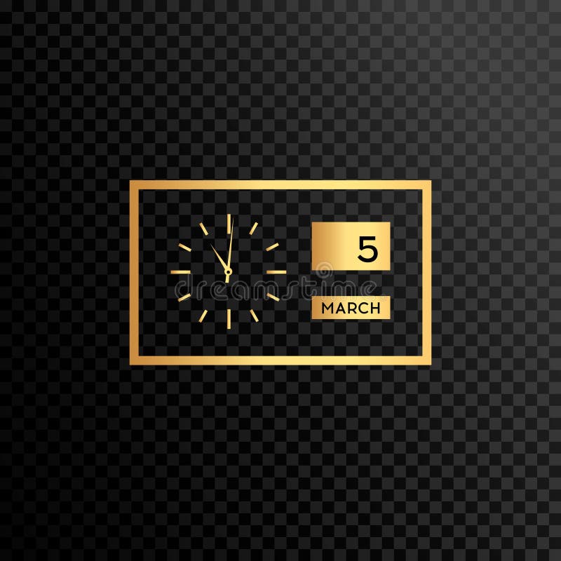 Calendars and Clocks. Vector Clock Icon. Schedule, Appointment ...