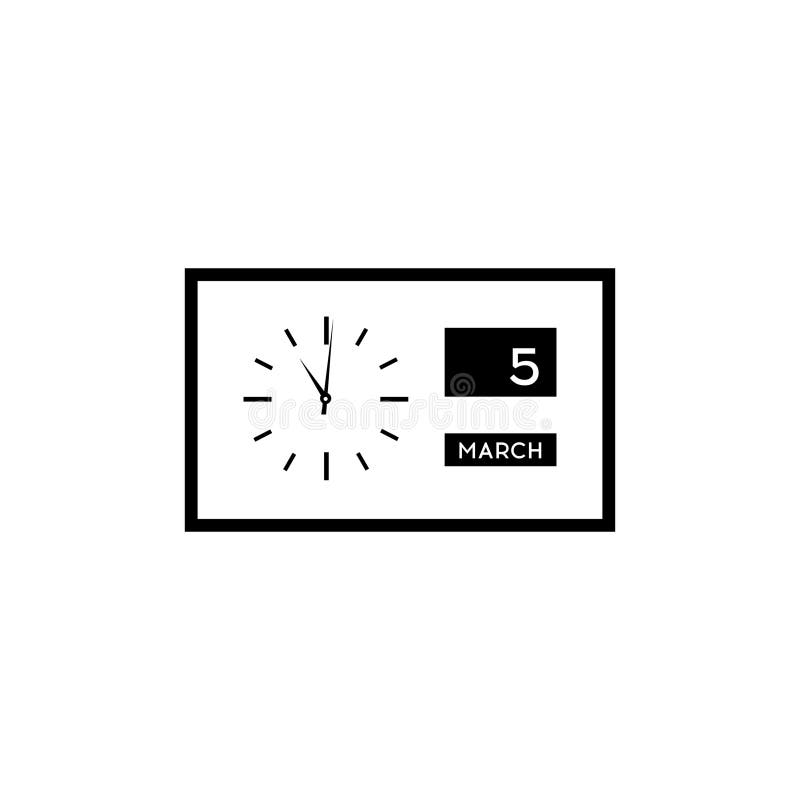 Calendars and Clocks. Vector Clock Icon. Schedule, Appointment ...