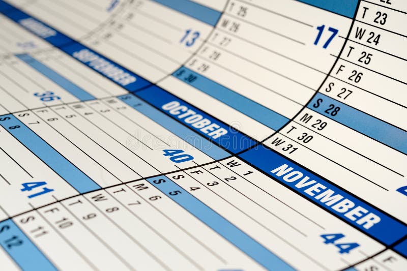 Calender stock image. Image of weekday, number, close - 7676725