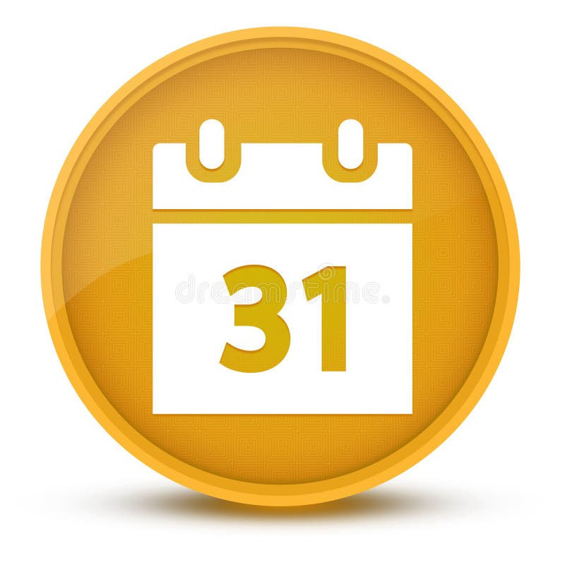 Calender Luxurious Glossy Yellow Round Button Abstract Stock ...
