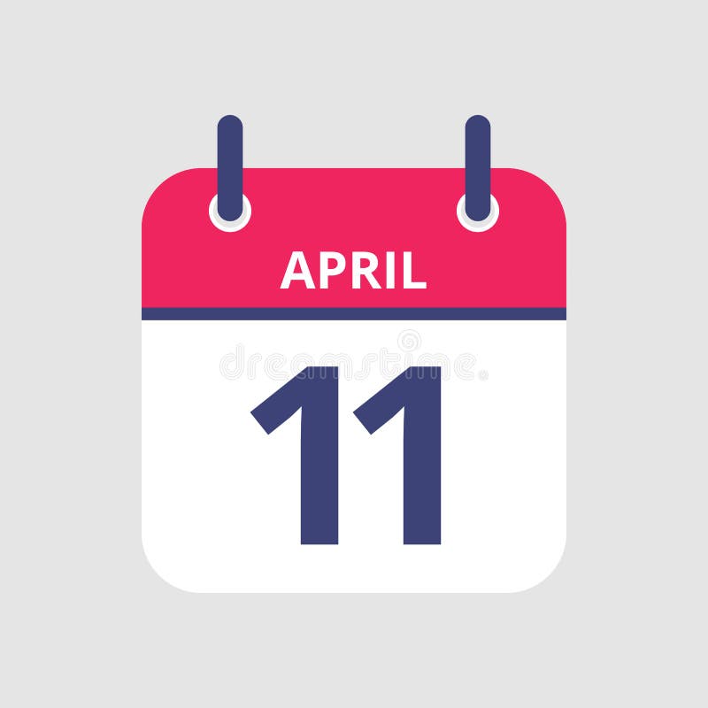 Calendrier le 1er avril illustration de vecteur. Illustration du ...