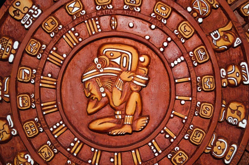 Calendrier Maya Circulaire Mexique Photo stock - Image du vieux ...