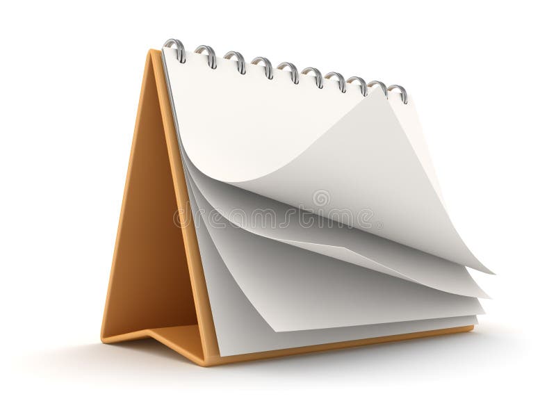 Calendrier vide illustration stock. Illustration du cahier - 26488879