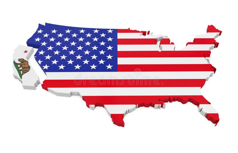 Calexit California Exit Concept Isolated Stock Illustration ...