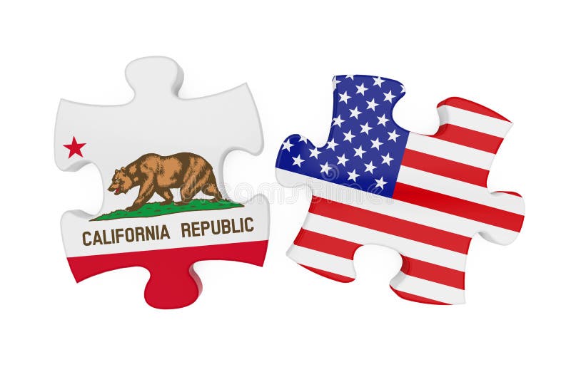 Calexit California Exit Concept Isolated Stock Illustration ...