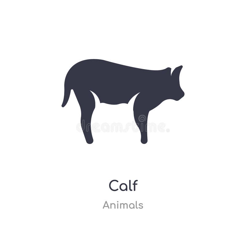 Calf Icon. Isolated Calf Icon Vector Illustration from Animals ...