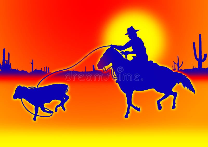Calf Roping Clipart Free