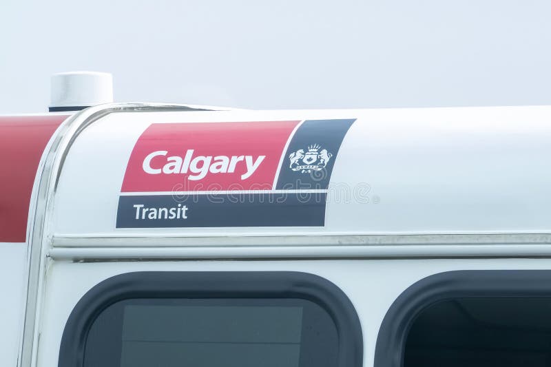 Calgary Transit Downtown at Night Editorial Photography - Image of ...