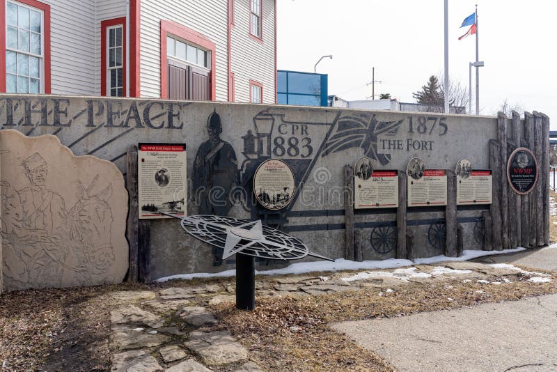 Fort Calgary National Historic Site of Canada. Editorial Image - Image ...