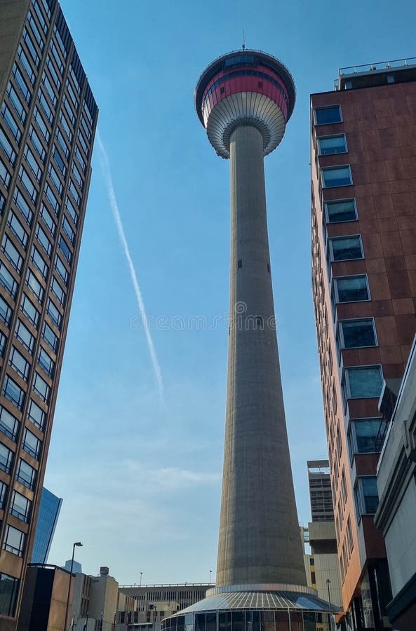 Calgary, Alberta - AUG 07, 2023: View of the Calgary Tower in Calgary S ...
