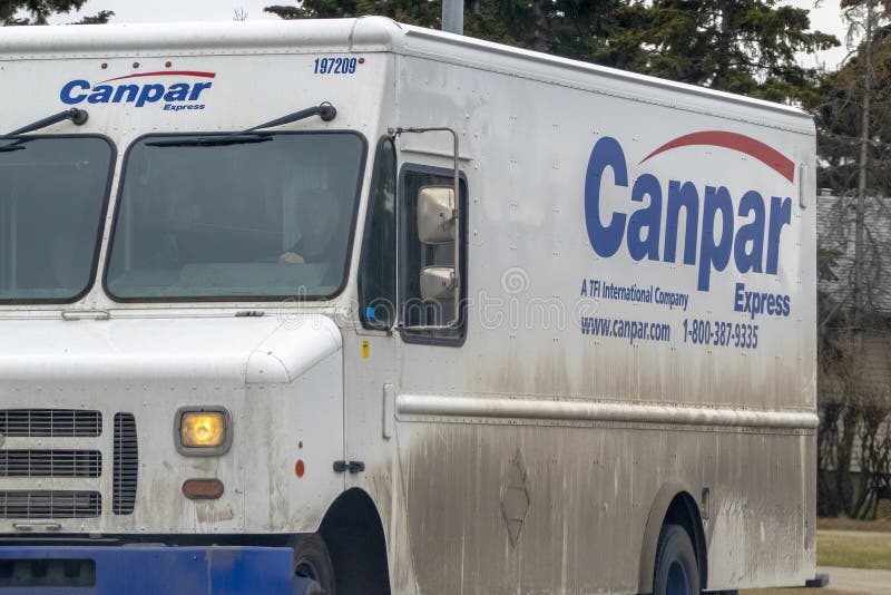 A Canpar Express truck van editorial photography. Image of vehicle ...