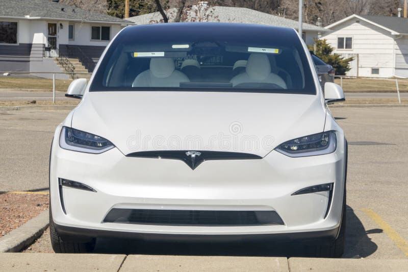 Front View of a Tesla Model X Car Editorial Image - Image of brussels ...