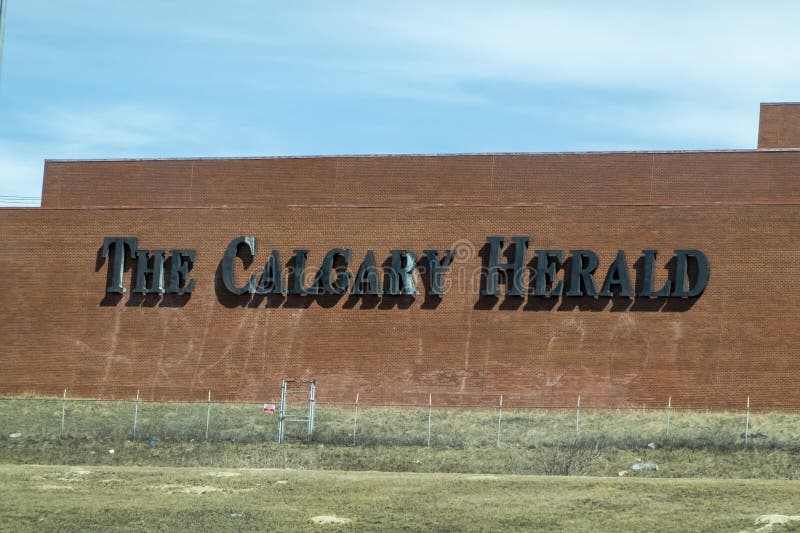 A Sign of the Calgary Herald a daily Newspaper Published in Calgary ...