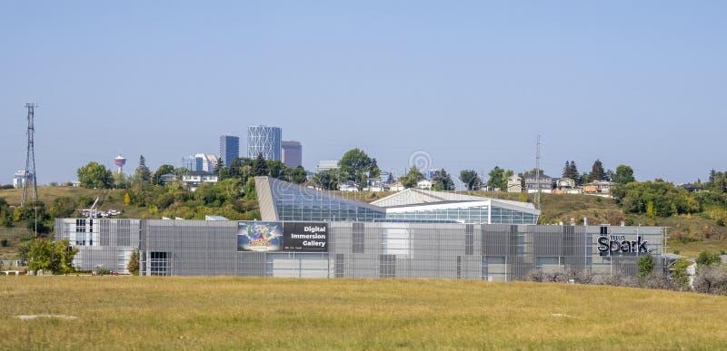 The TELUS Spark Science Centre Building in Summer. a Hub of Knowledge ...