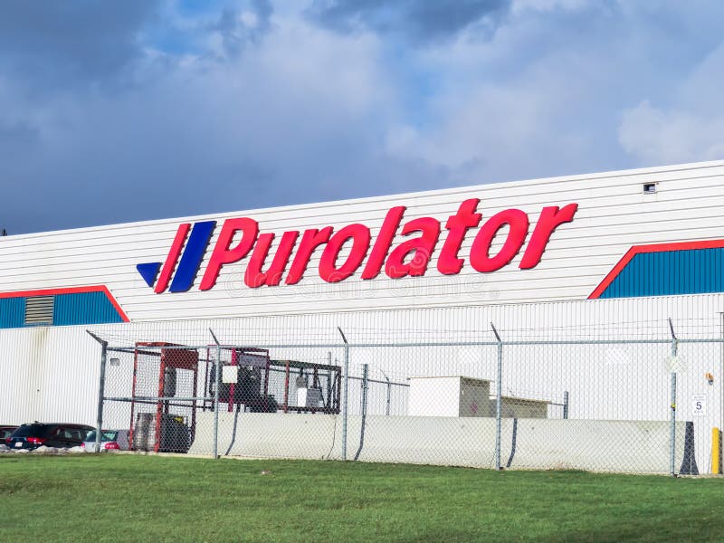 A Purolator Facility Loading Truck Zone. Editorial Stock Image - Image ...
