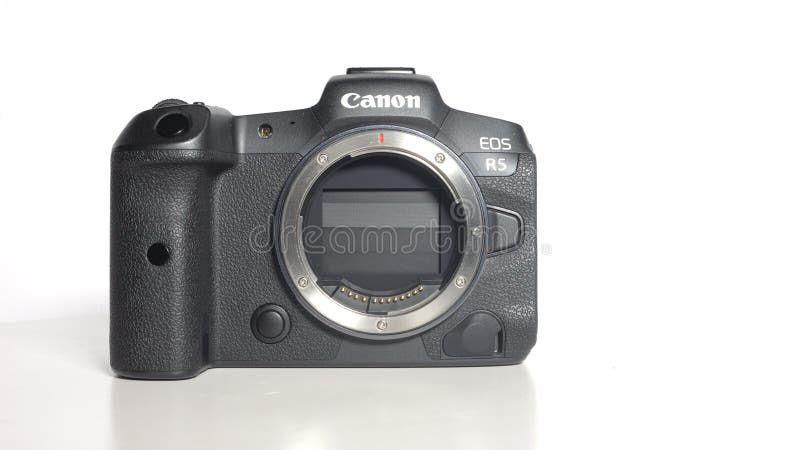 A Canon EOS R5 a Full-frame Mirrorless Interchangeable-lens Camera ...